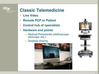 Telemedicine at ucsf | PPTX