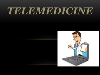 Telemedicine, telenursing, nursing informatics,e nursing | PPTX