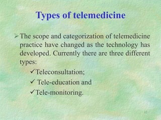 Telemedicne and telehealth in healthcare ppt | PPT