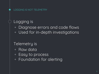 Telemetry - what and why | PPT