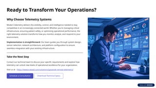 High-Accuracy Telemetry System for Remote Data Monitoring | PPTX