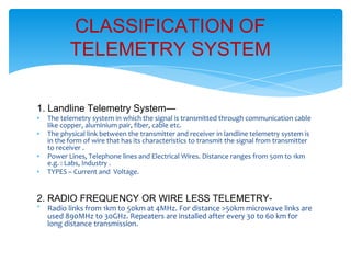 Telemetry system | PPTX