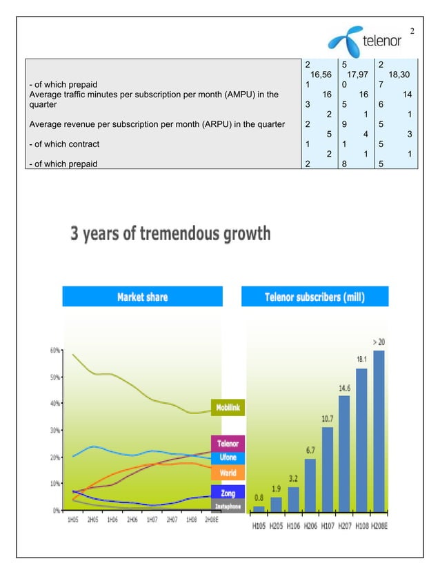 Telenor Financial Statement Ratios | DOC
