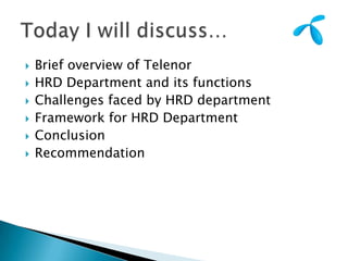 Telenor’s Training System | PPTX