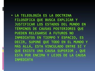 Teleologia | PPT