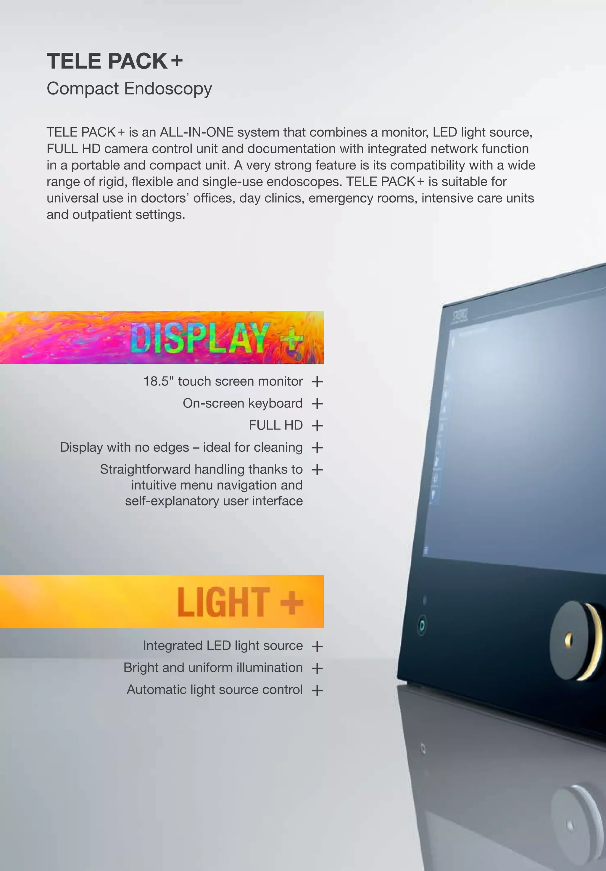 Tele pack + – compact endoscopy | PDF