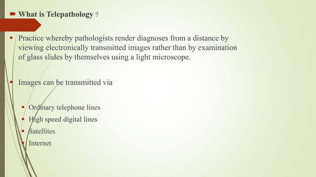 Telepathology | PPTX