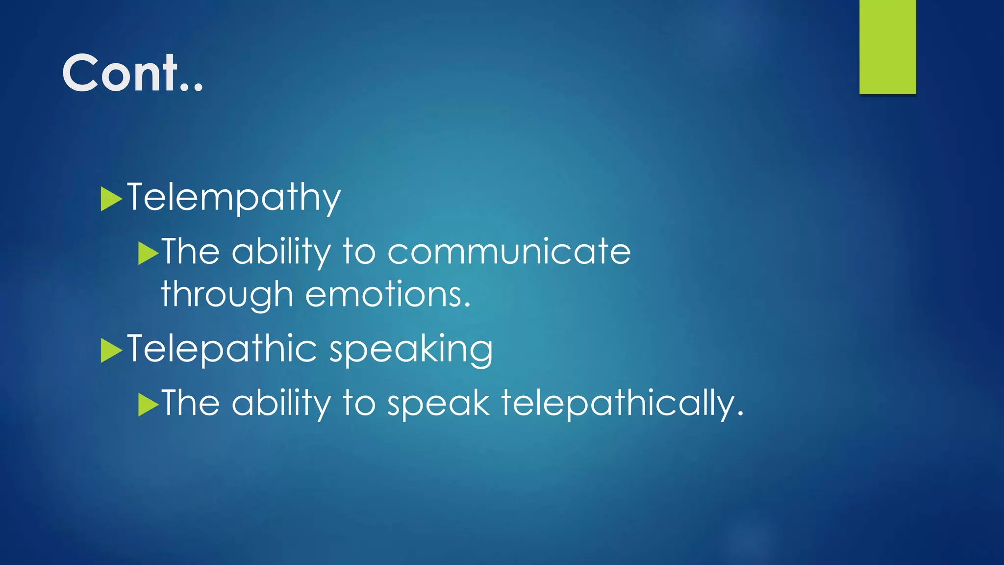 Telepathy (mind to mind communication) | PPTX