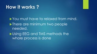 Telepathy (mind to mind communication) | PPTX