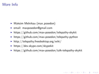 Telepathy Skykit | PDF