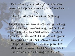 Telepathy Quotes