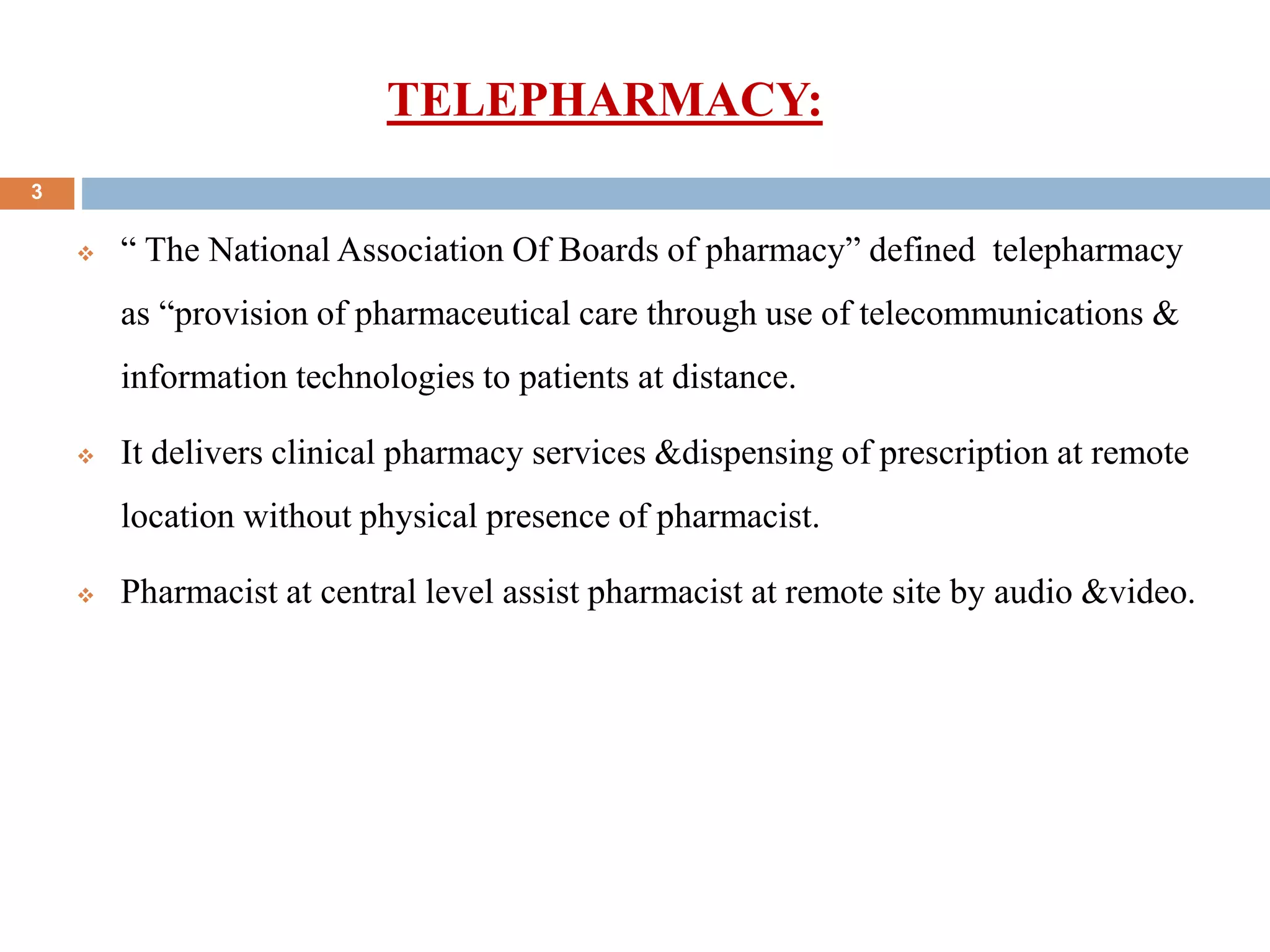 TELEPHARMACY | PPTX