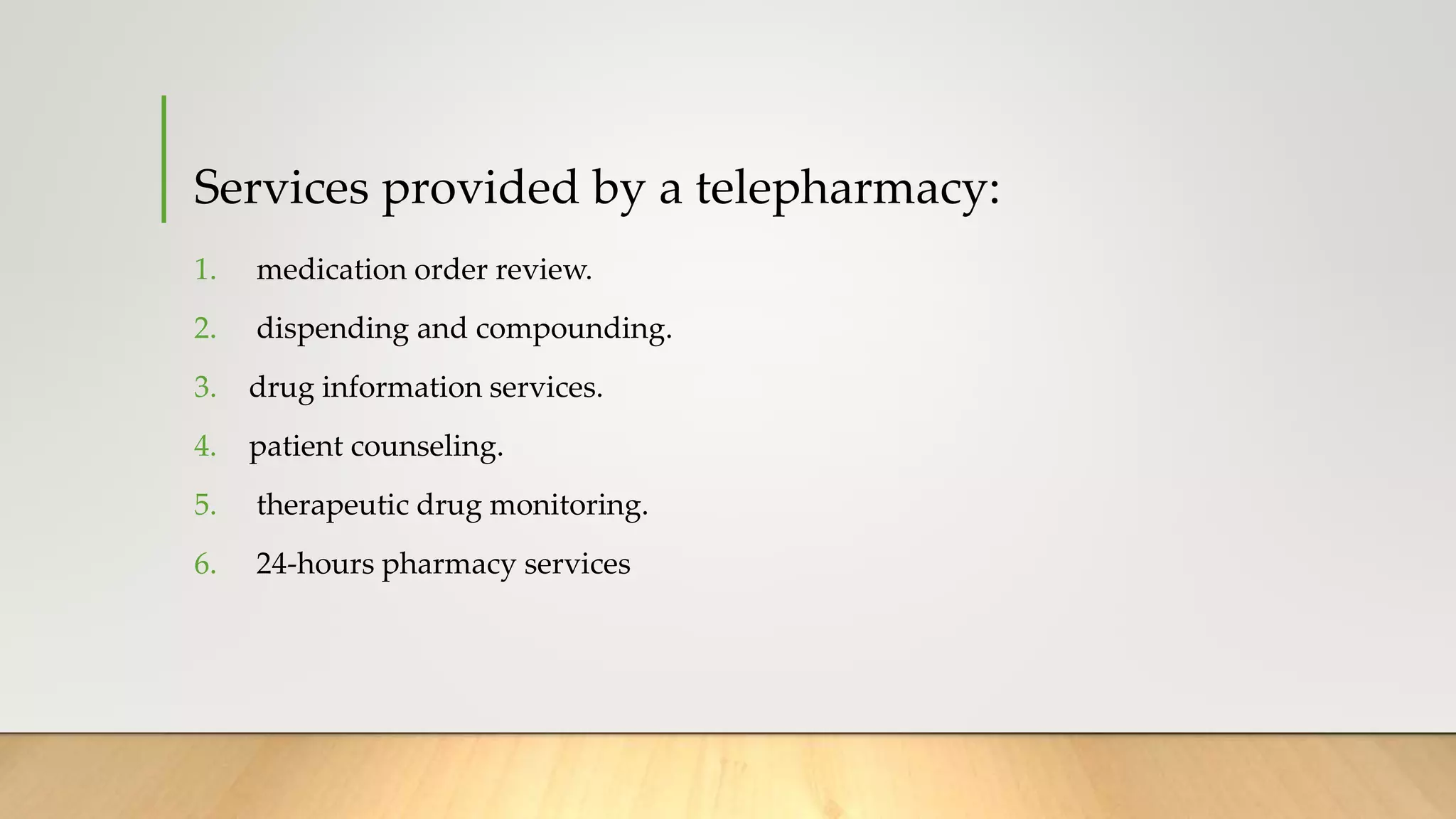 Introduction to Telepharmacy | PPTX