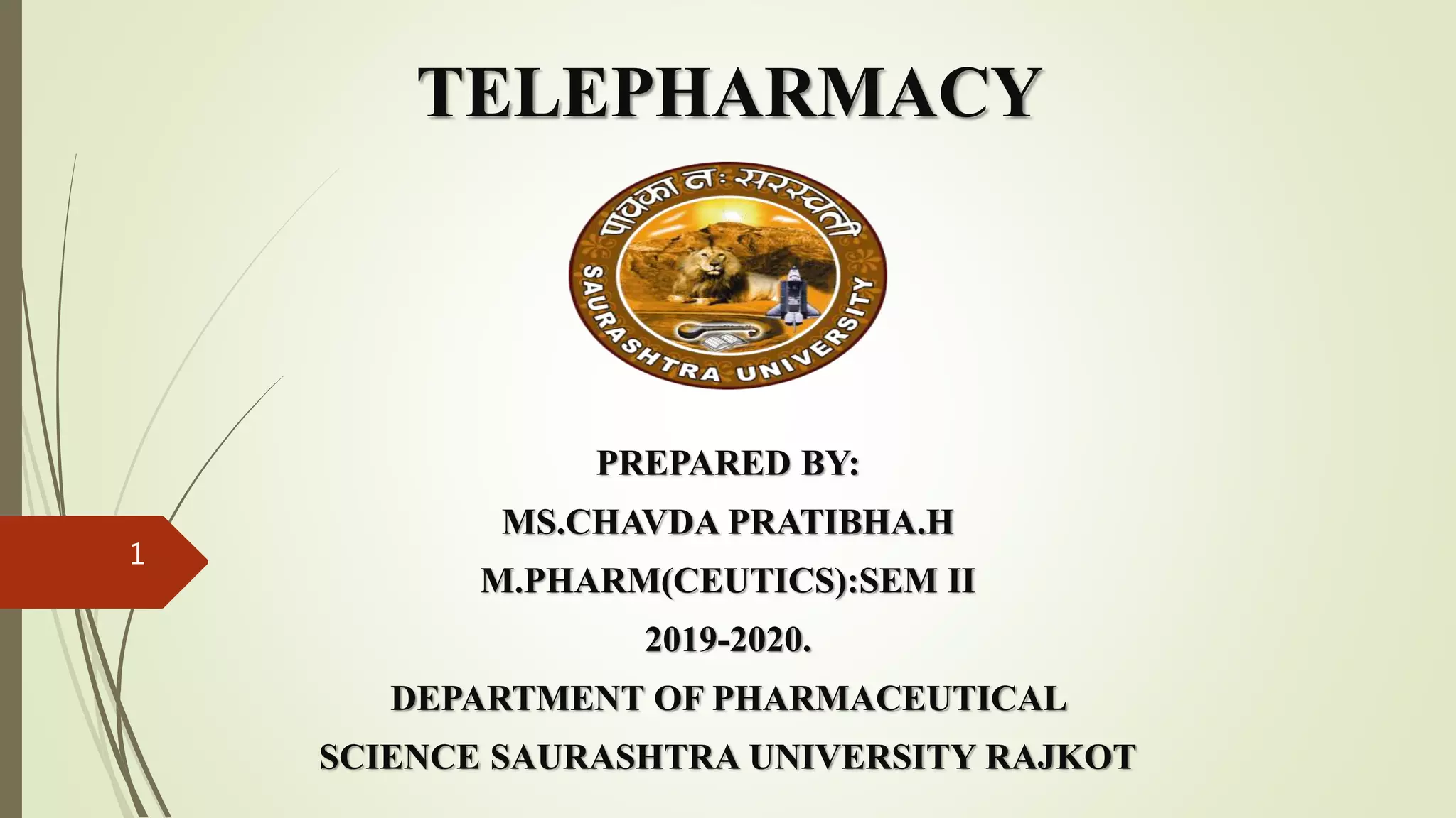 Telepharmacy | PPTX