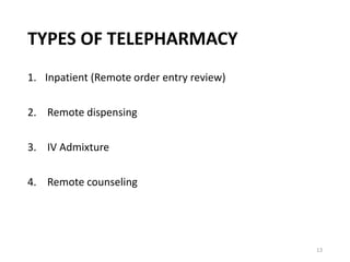 Telepharmacy slideshare Shubham Kanaujiya | PPTX