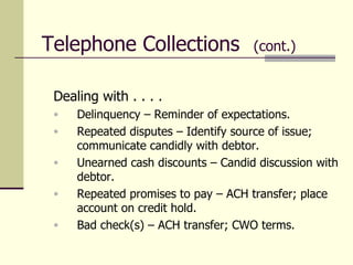Telephone Collection Techniques | PPT