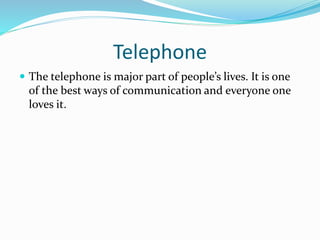 Telephone | PPT