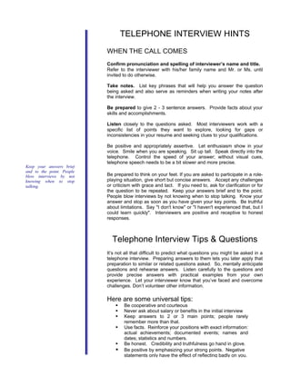 Telephone7206063460 | PDF | Resume Writing and Advice | Job Search