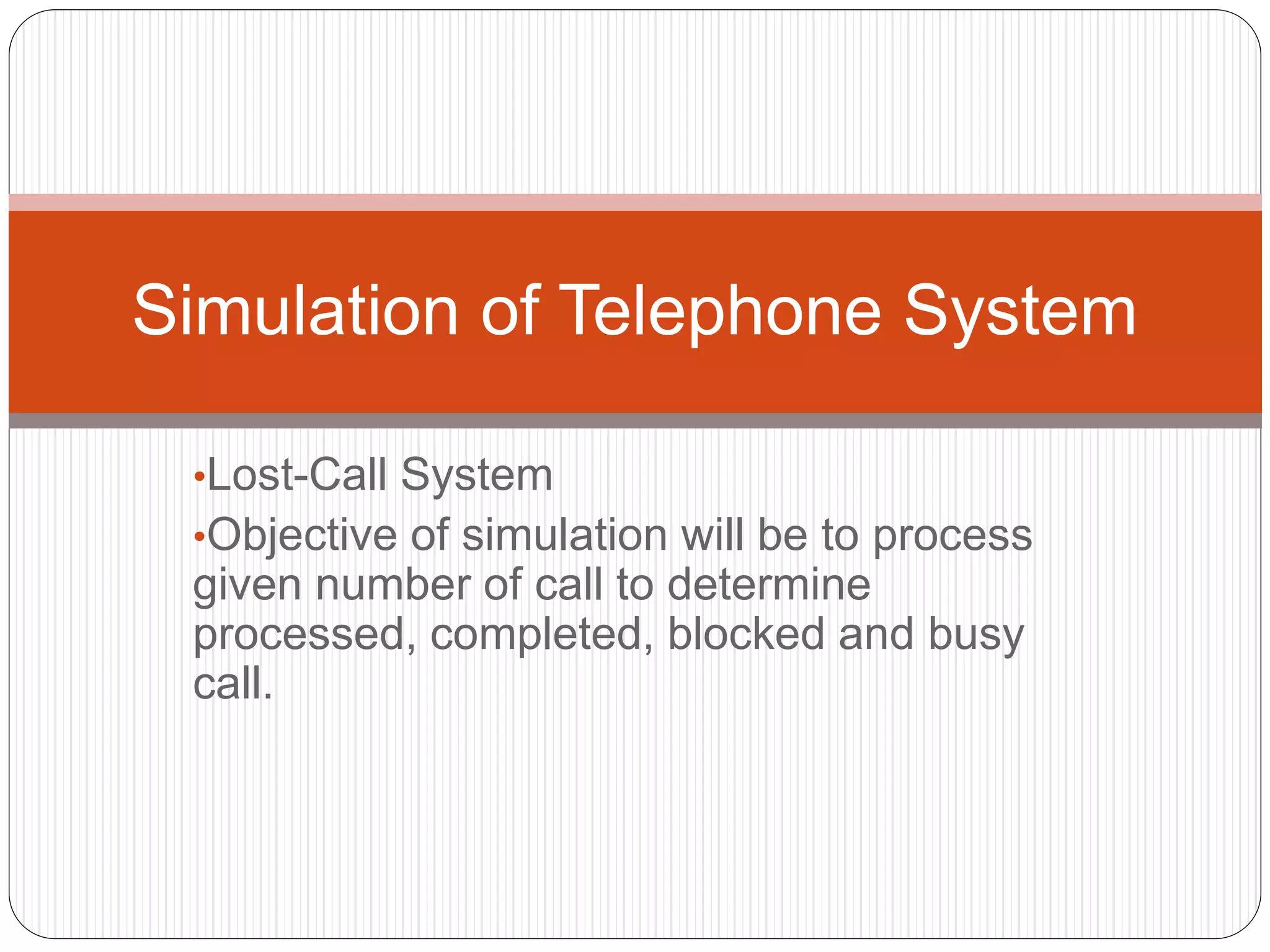 Telephone call-simulation | PPTX