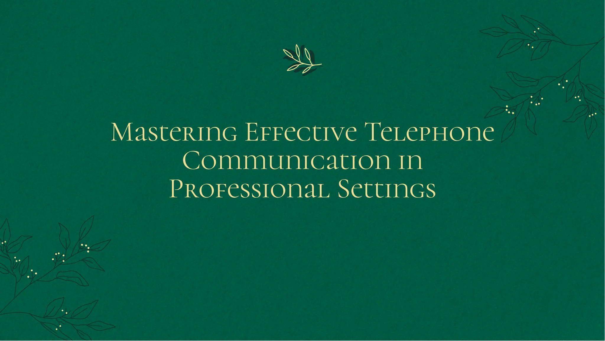 Telephone-communication- speaking and writing | PDF