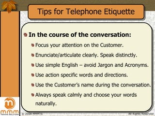 Telephone Etiquette | PPT
