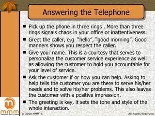 Telephone Etiquette | PPT