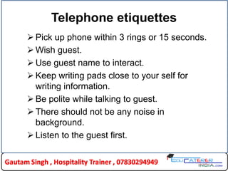 Telephone etiquettes | PDF | Telecommunications Industry | Industries