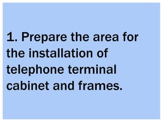 Telephone terminal-cabinet | PPTX
