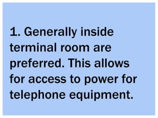 Telephone terminal-cabinet | PPTX