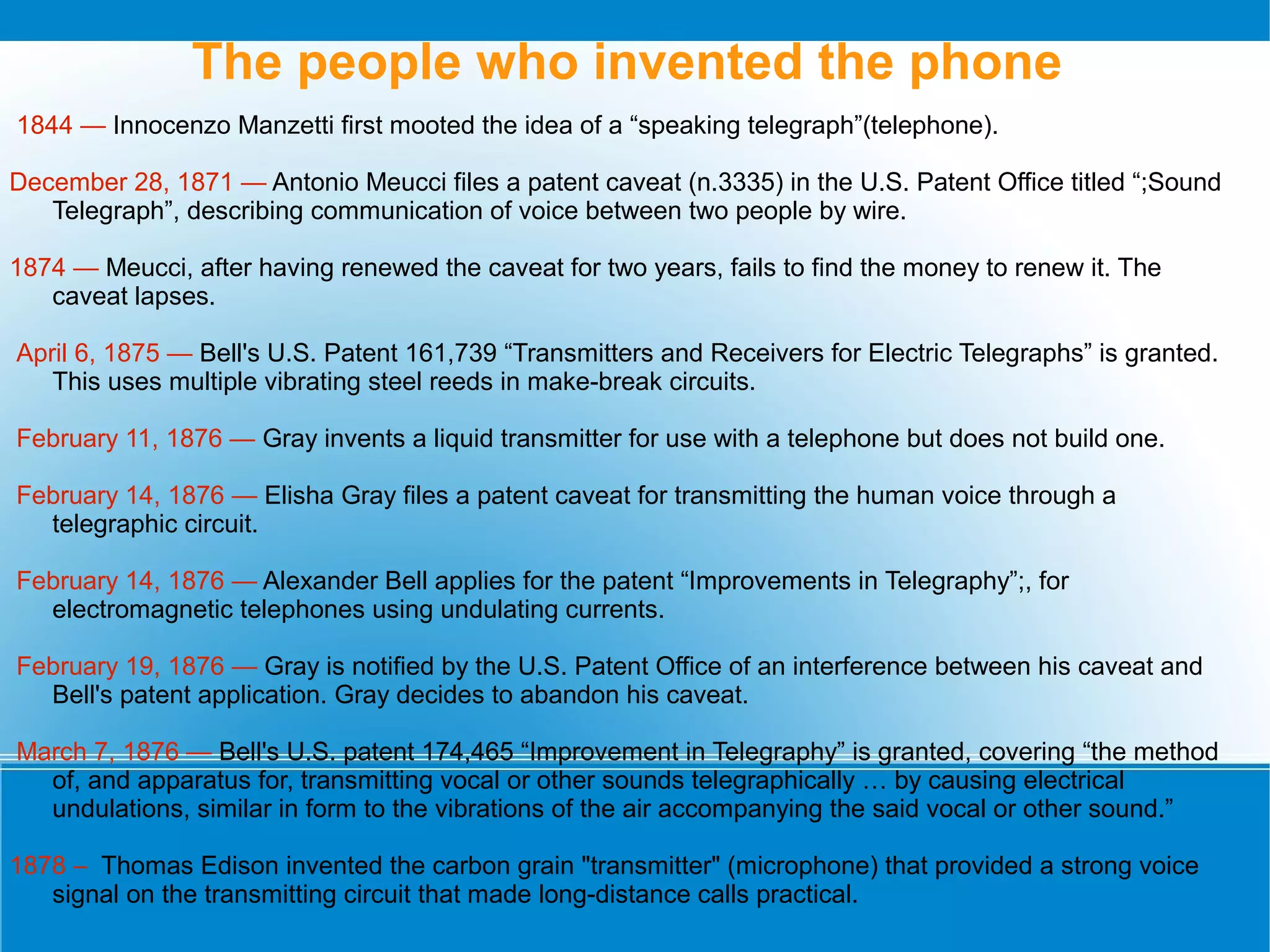 Invention of the Telephone | PPT