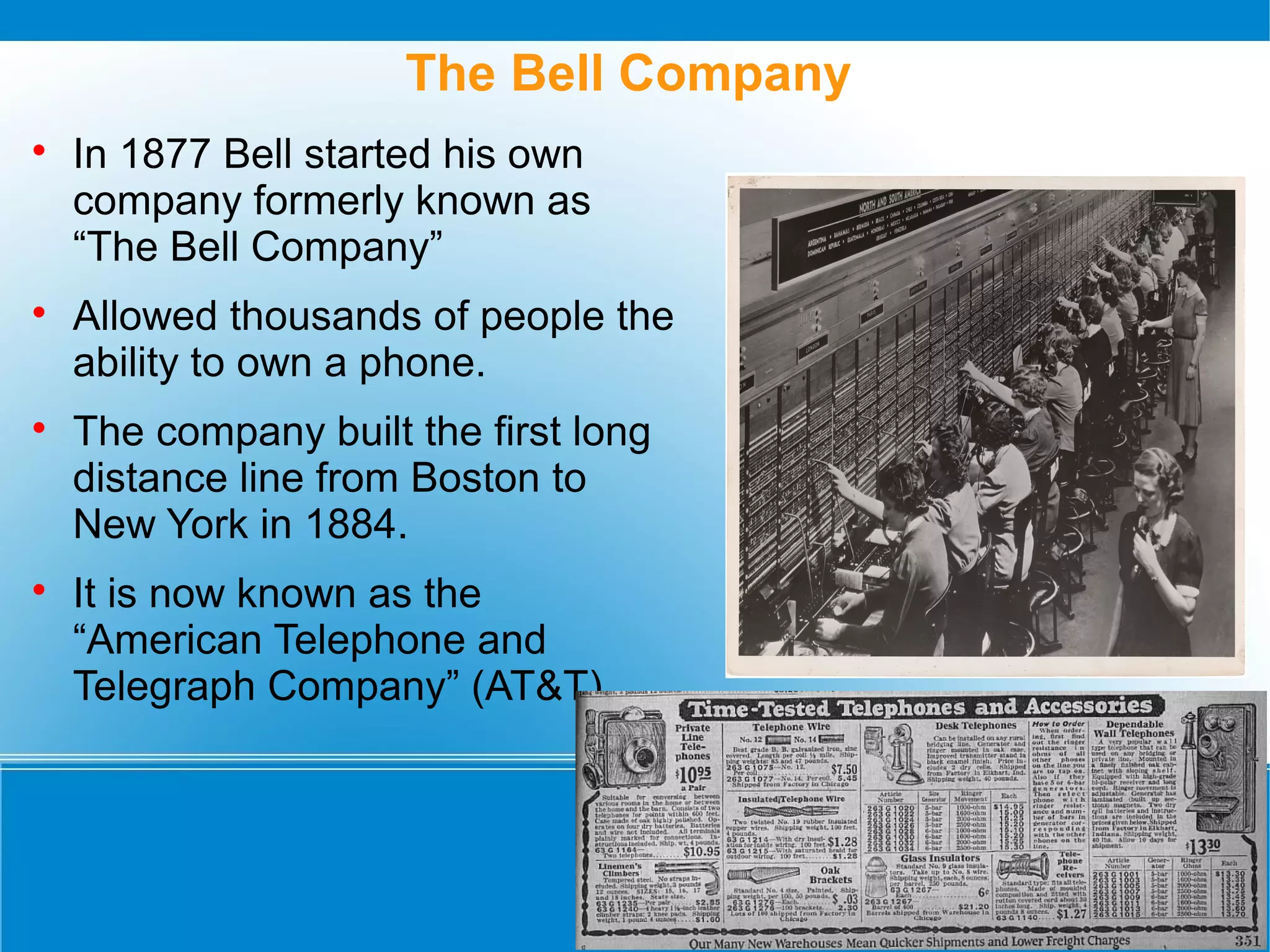 Invention of the Telephone | PPT