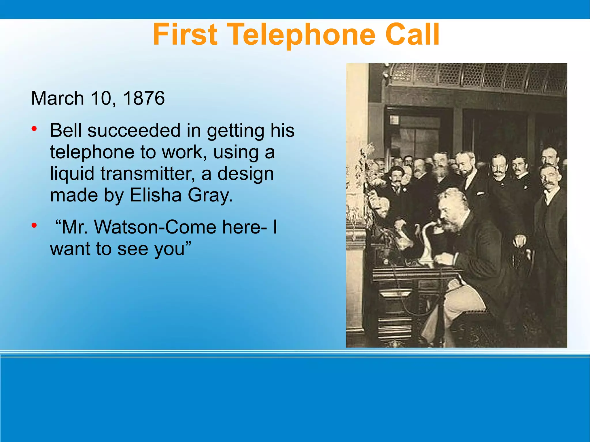 Invention of the Telephone | PPT