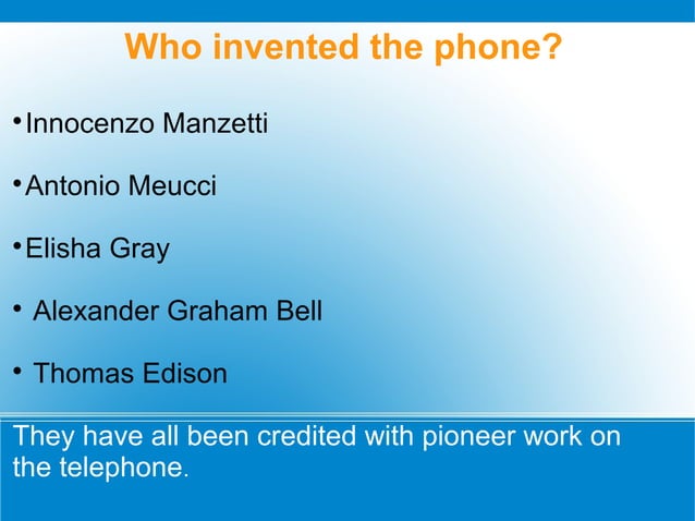 Invention of the Telephone | PPT
