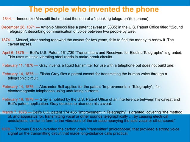 Invention of the Telephone | PPT