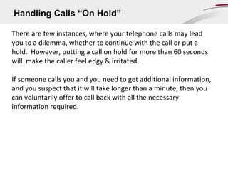 Telephone and time management | PPTX