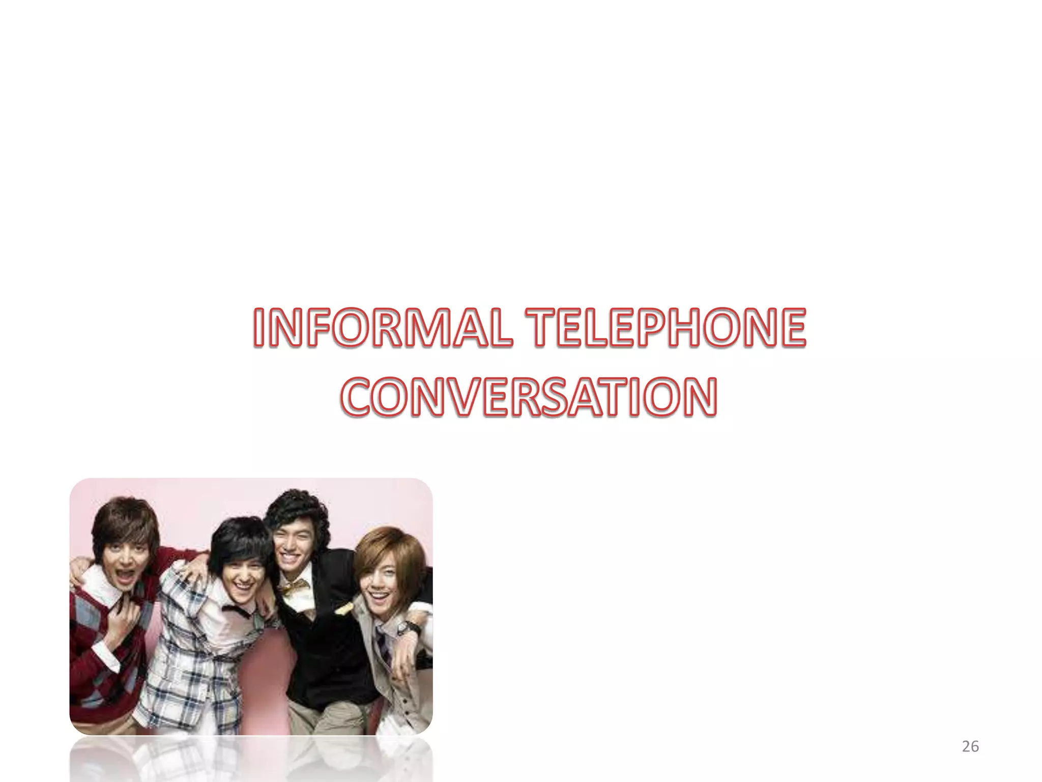 Telephone conversation | PPTX