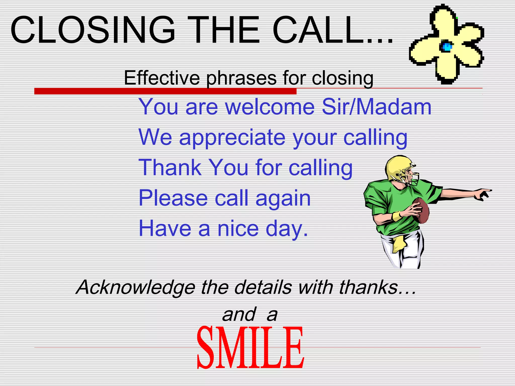 Telephone courtesy for hospitality industry: Share by Saeful Anwar | PPT