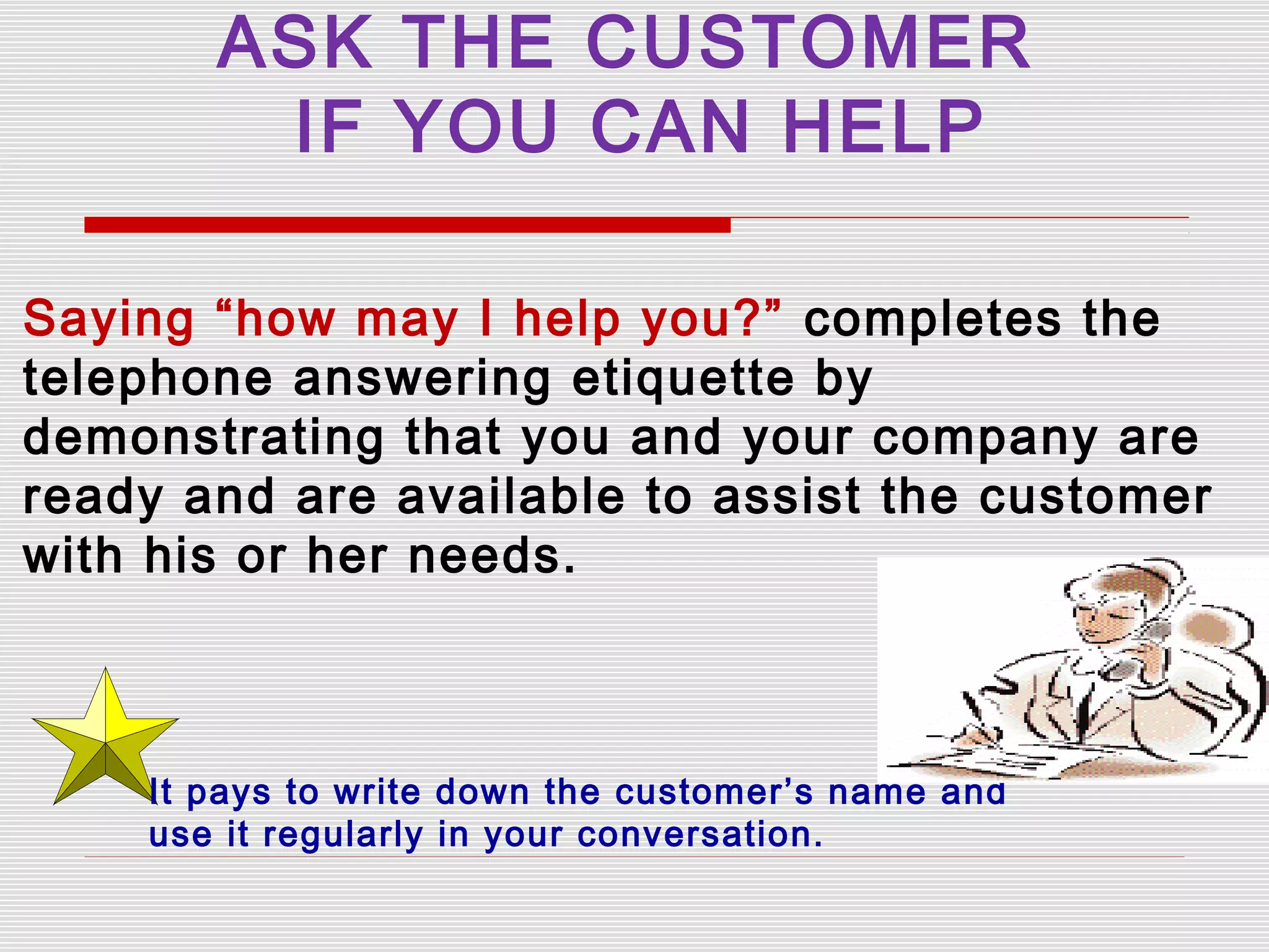 Telephone courtesy for hospitality industry: Share by Saeful Anwar | PPT