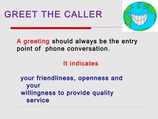 Telephone courtesy for hospitality industry: Share by Saeful Anwar | PPT