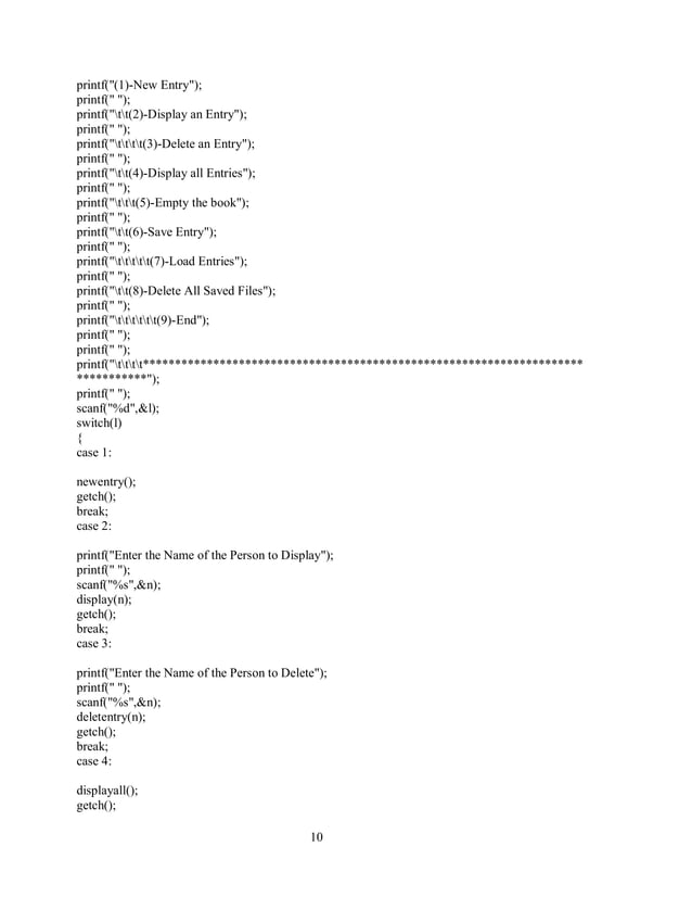 Telephone directory using c language | PDF | IT and Internet Support | Internet