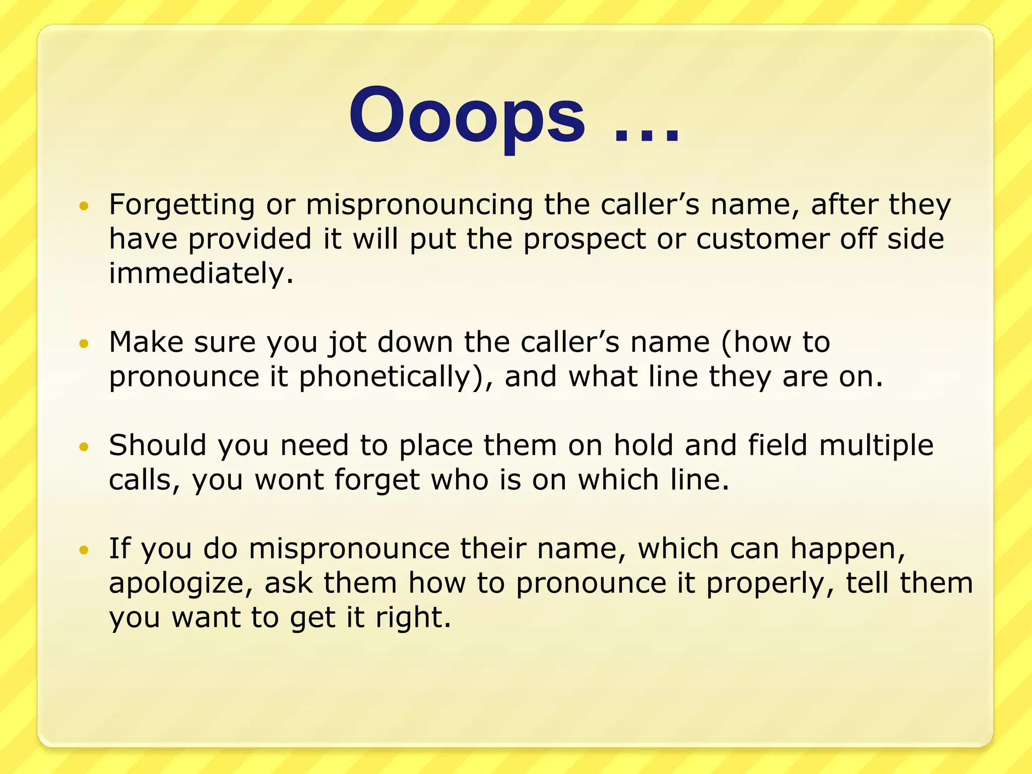 Telephone Etiquette | PPSX