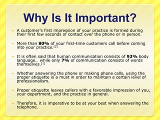 Importance Of Communication Telephone