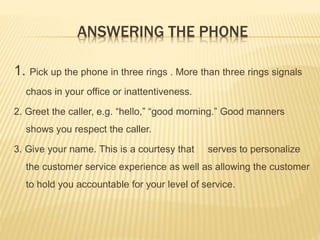 Telephone etiquette | PPTX