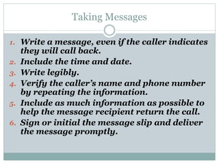 Telephone etiquette | PPTX