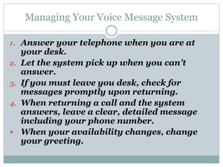 Telephone etiquette | PPTX