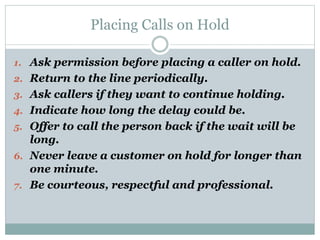 Telephone etiquette | PPTX