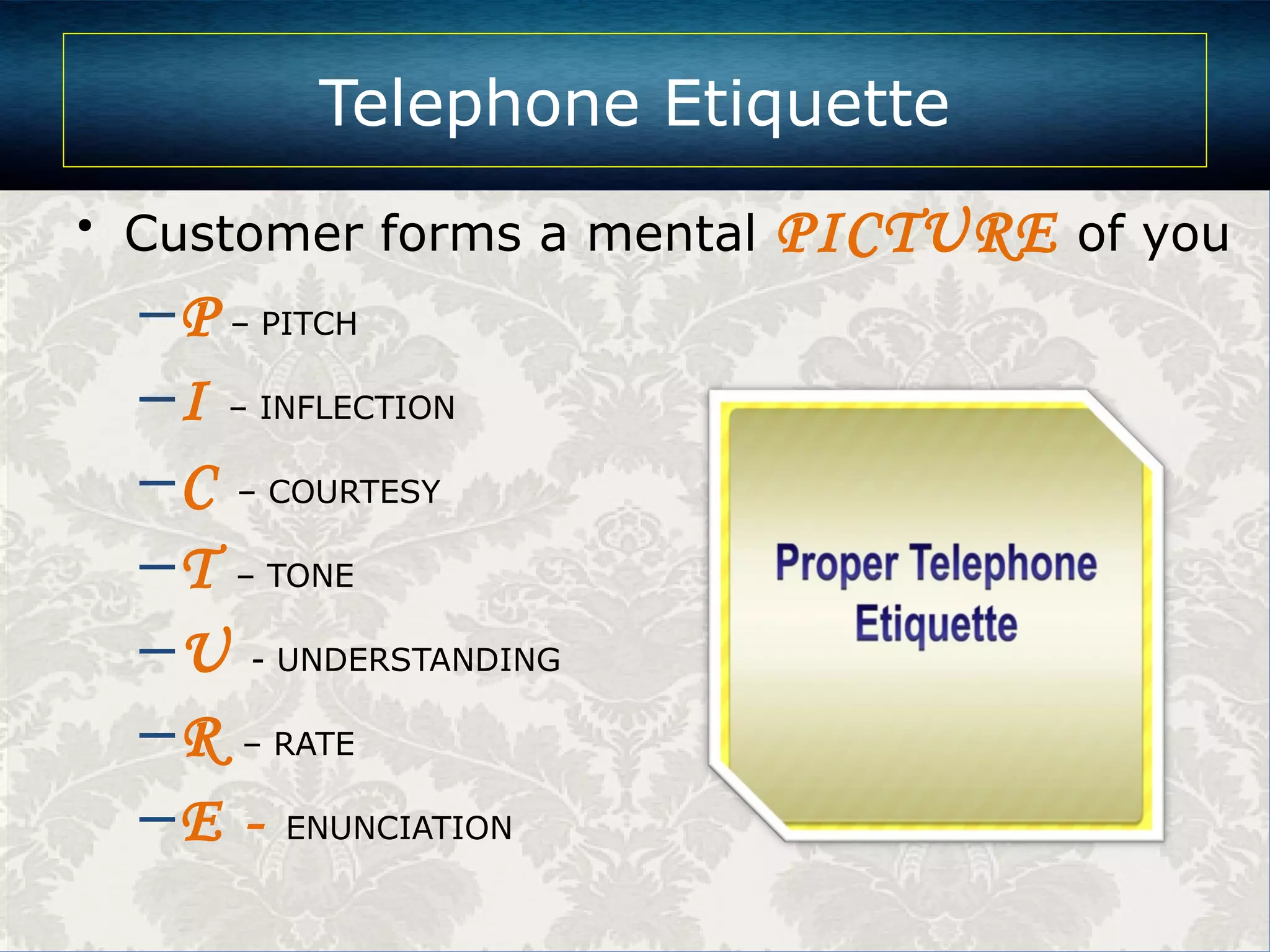 Important Telephone Etiquette Tips | PPT