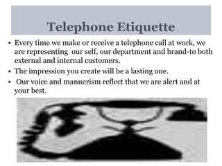 Telephone Etiquettes in Front Office Operations. | PPTX