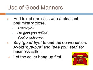 Telephone etiquettes ETC | DOCX