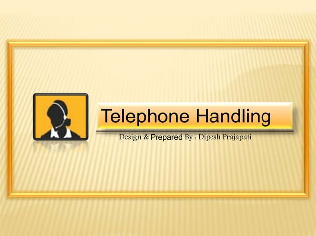 Telephone Handling | PPSX